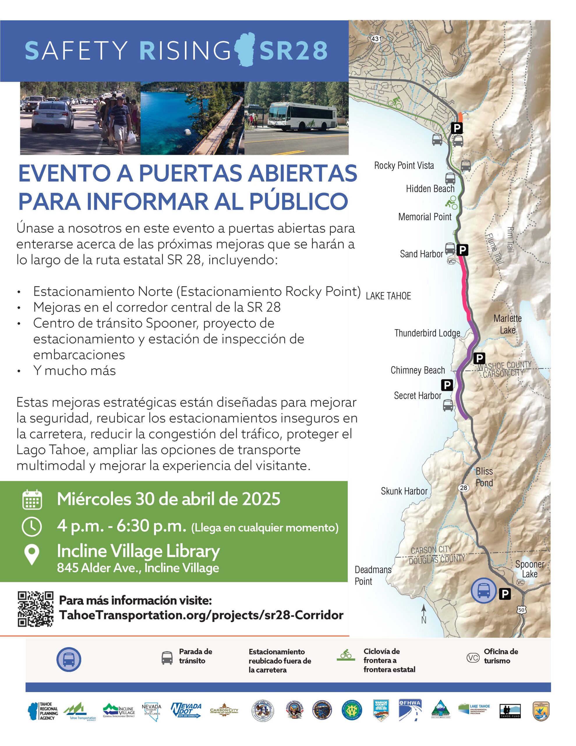 Open House for State Route 28 Corridor Projects-April 30, 2025 – Tahoe ...
